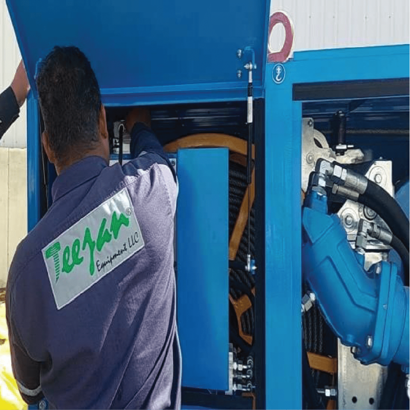 Cable Pulling Winch Machine Support - Teejan Equipment